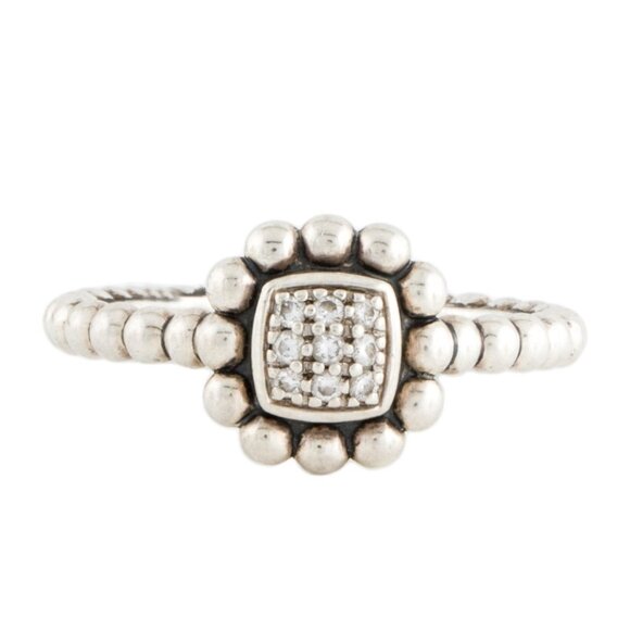 LAGOS | Jewelry | Lagos Caviar Square Diamond Sterling Silver 925 Ring ...